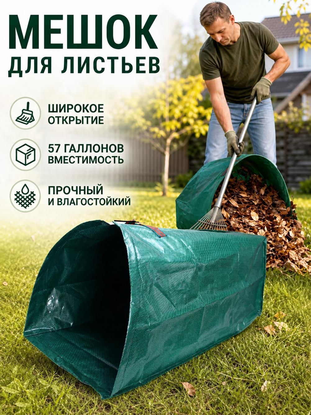 Мешки садовые 76 см 1 шт
