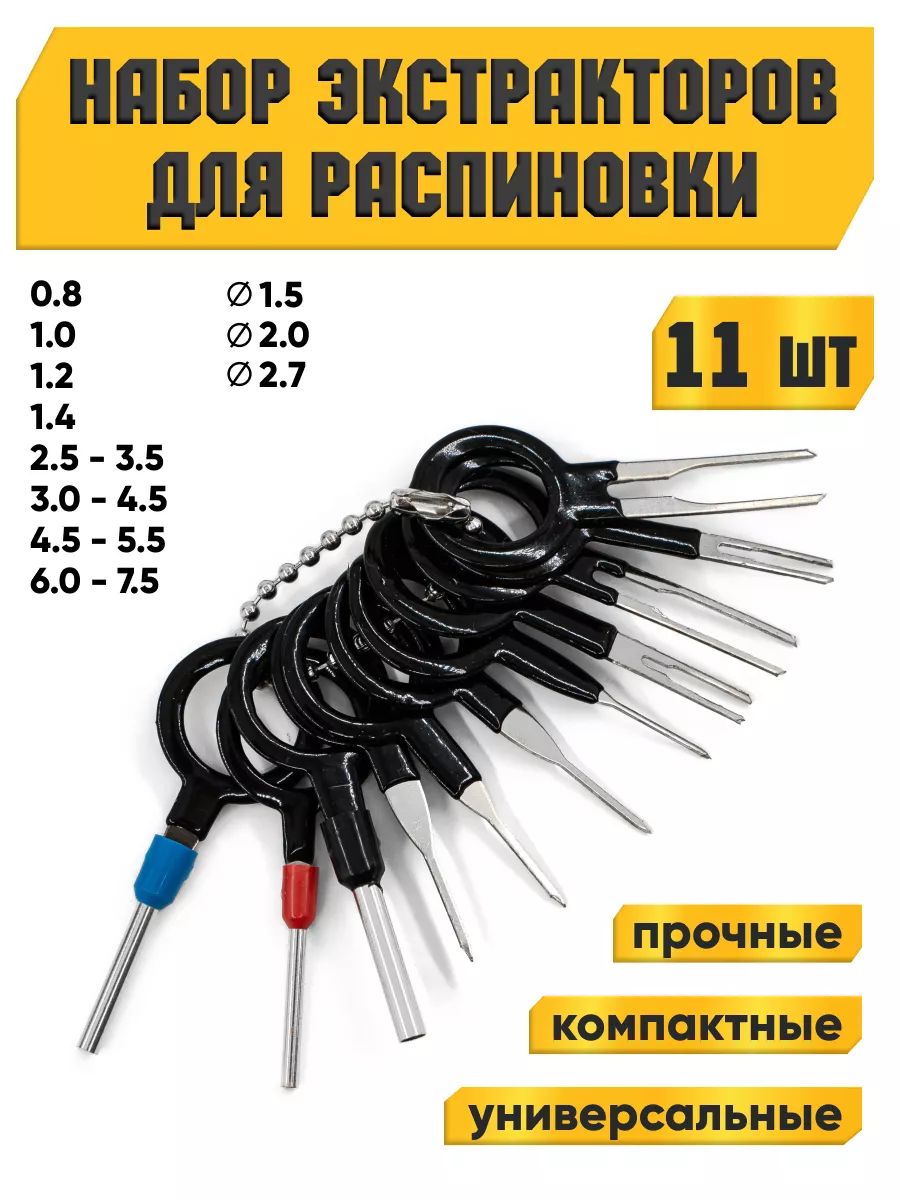 Набор для распиновки разъемов экстрактор пинов клемм провода