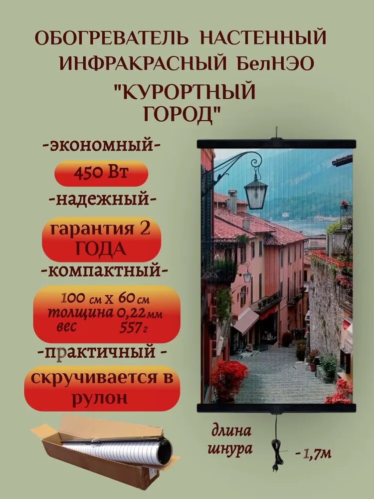 Инфракрасный пленочный обогреватель НЭО-450/230 Курортный город