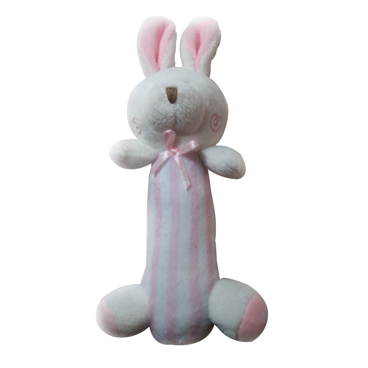 Игрушка погремушка в форме зайчика розовая 18.00x8.00x5.00cm для развития зрения младенца