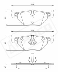 Колодки Тормозные Дисковые Задние (BAPCO BP0177)