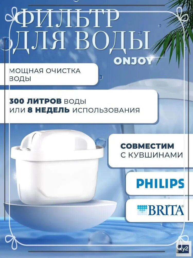 Фильтр-картридж для воды, сменный, для кувшинов Brita (Брита) Maxtra (Макстра)/Philips,