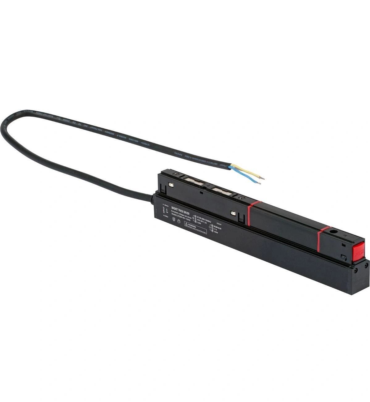 Блок питания 100Вт 48В для магнитного шинопровода, Input AC180-265V Output DC48V, черный, стандарт