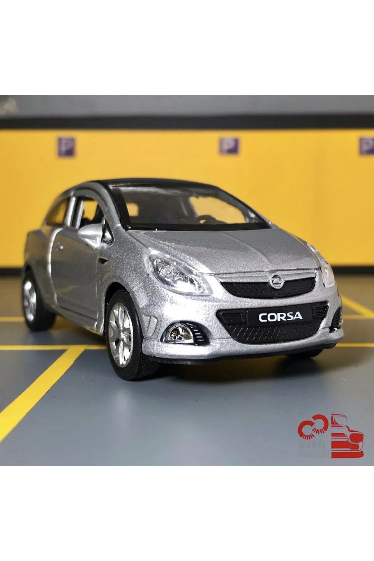 Металлическая модель Opel Corsa OPC, масштаб 1/36. Качественная игрушка, открывающиеся двери, инерционный механизм. Идеальный подарок, для коллекционеров.