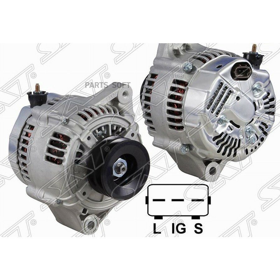 Генератор Toyota Land Cruiser (J100) 98-07 от официального дистрибьютора, SAT, артикул ST2706017230N