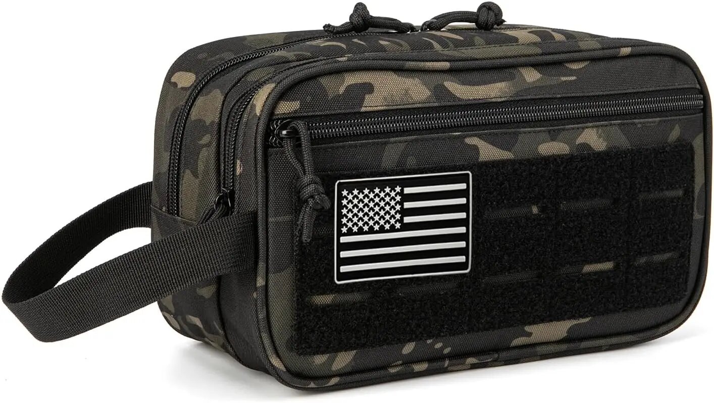 Тактическая косметичка Molle, цвет BCP, с флагом