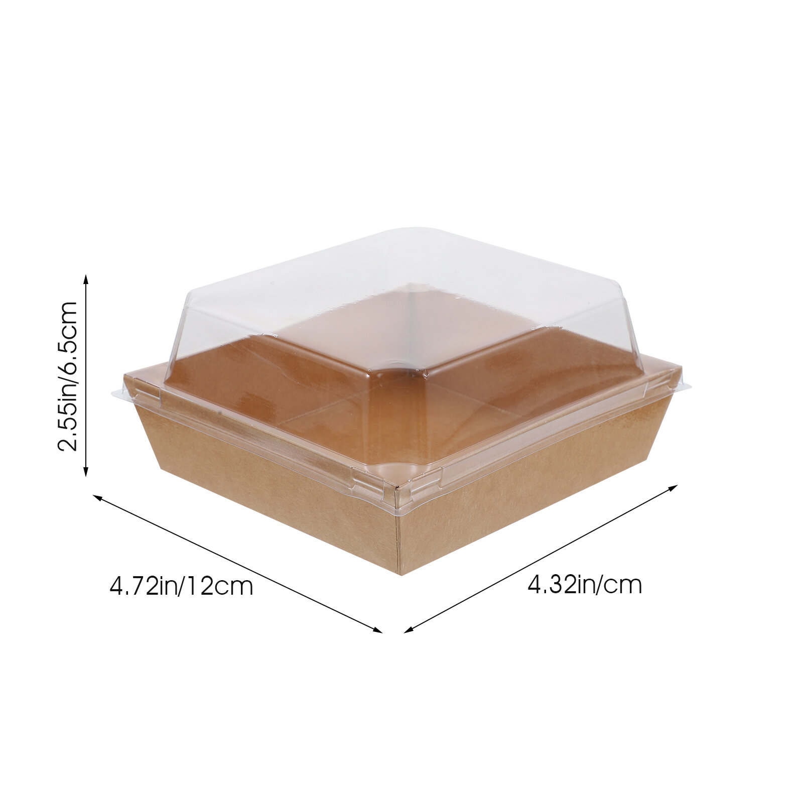 Коробки Для Тортов И Бутербродов 50 Штук Коричневый Размер 13.00X12.50X6.50Cm