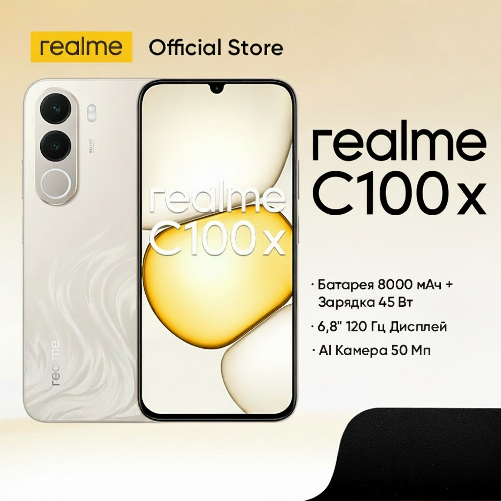 Смартфон Realme C100x, 4/256ГБ