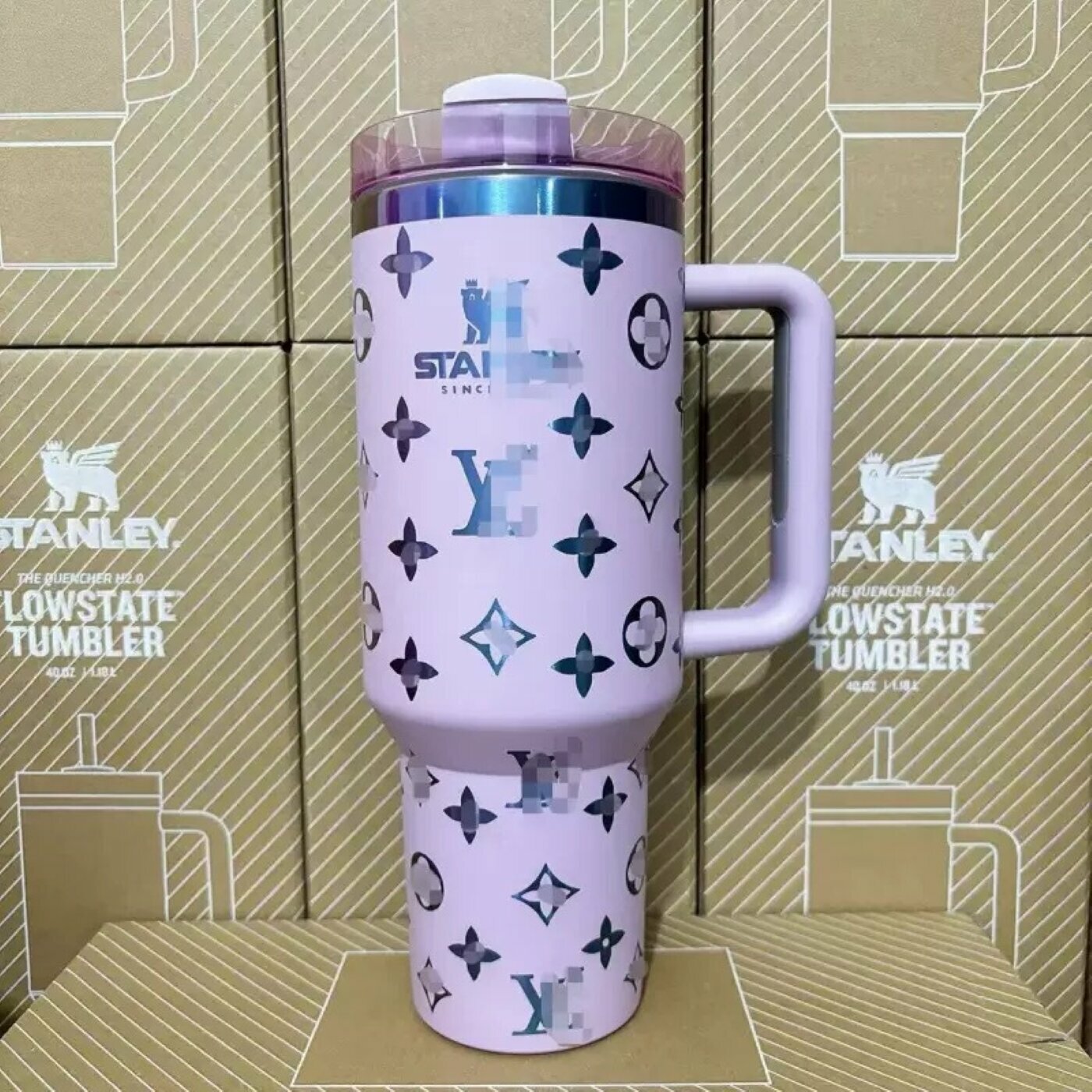STANLEY -Чашка с ручкой, двухслойная нержавеющая сталь, автомобильная чашка, чашка Ice Tyrant, 1,18л