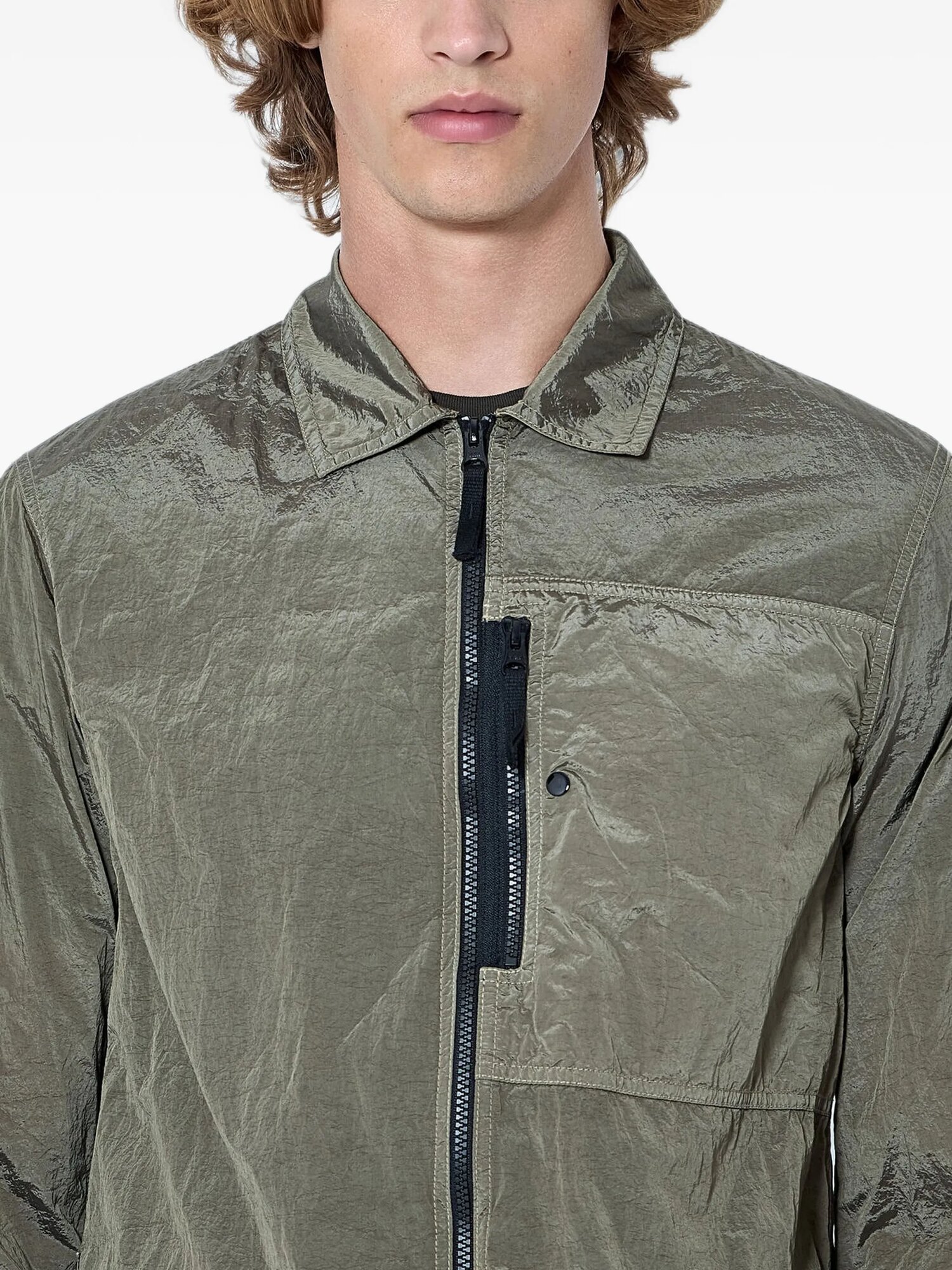 Куртка Stone Island Zip-up patch-pocket jacket, размер 3XL — фото 1