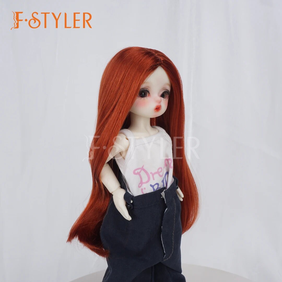 Парики FSTYLER Basic для кукол BJD Черный, Black, 4-5 inch head size — фото 1
