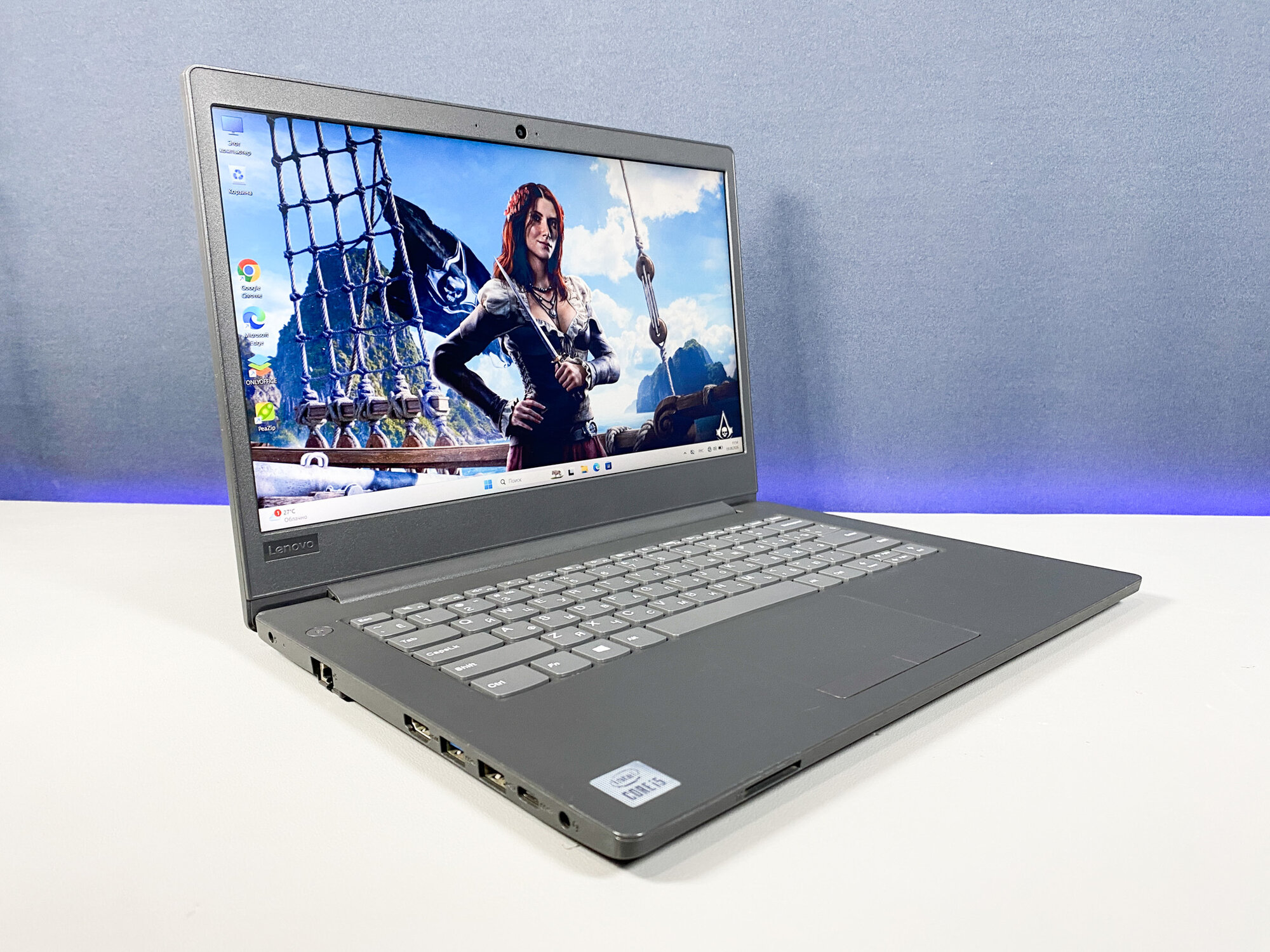 Ноутбук Lenovo 14"/Intel Core i5-1035G1 4/8*1.00-3.60GHz/Iris Plus/8Gb/SSD256Gb