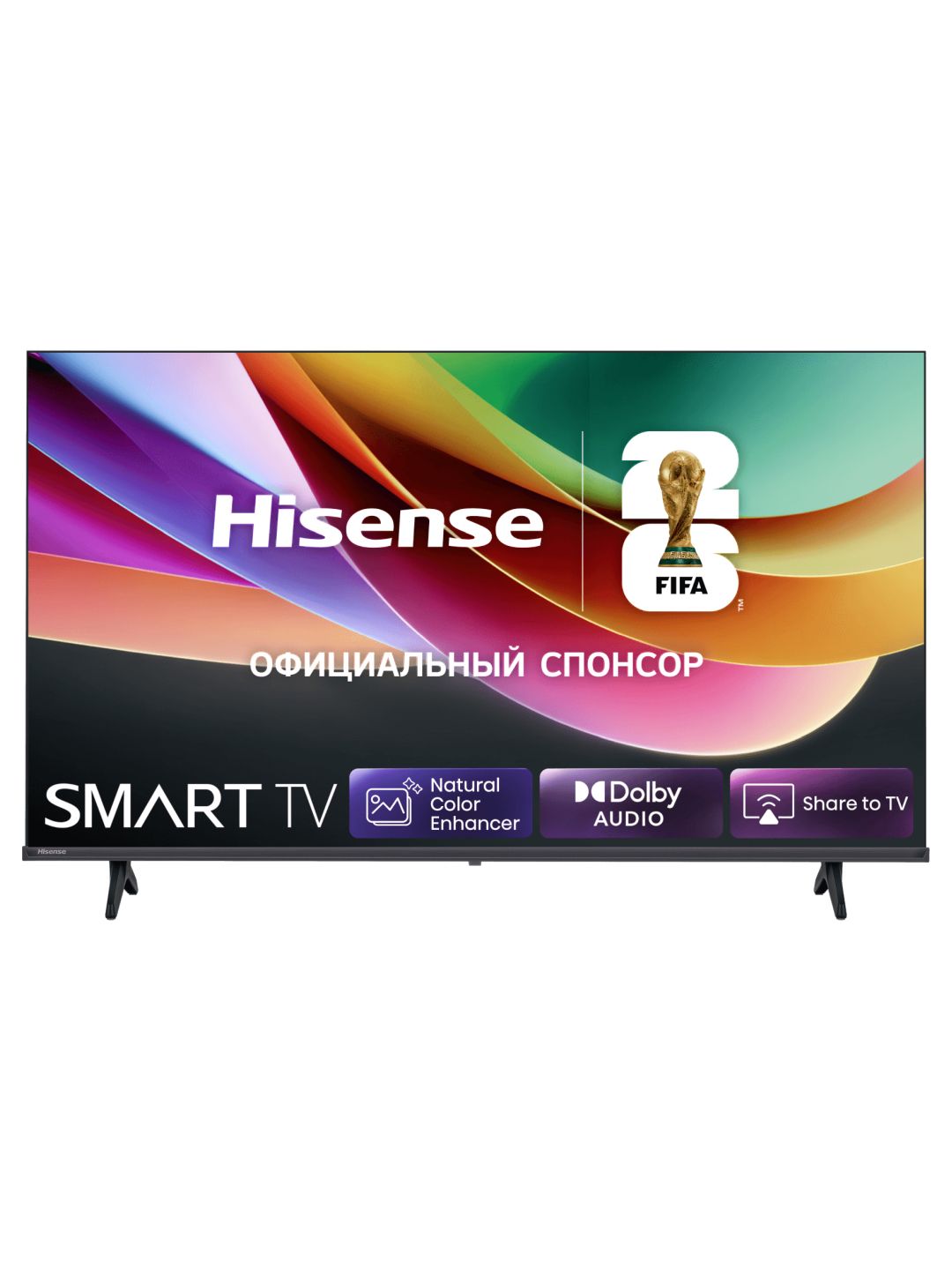 Телевизор 40" Hisense 40A4S RU DLED 1920x1080 Full HD 60 Гц, черный