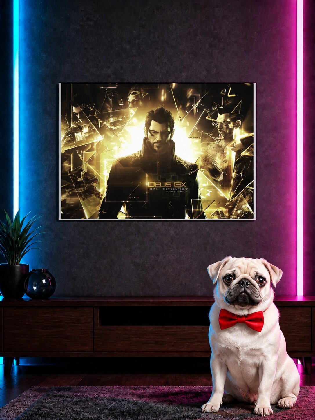 Плакат Deus Ex Герои — сильная игровая композиция A3