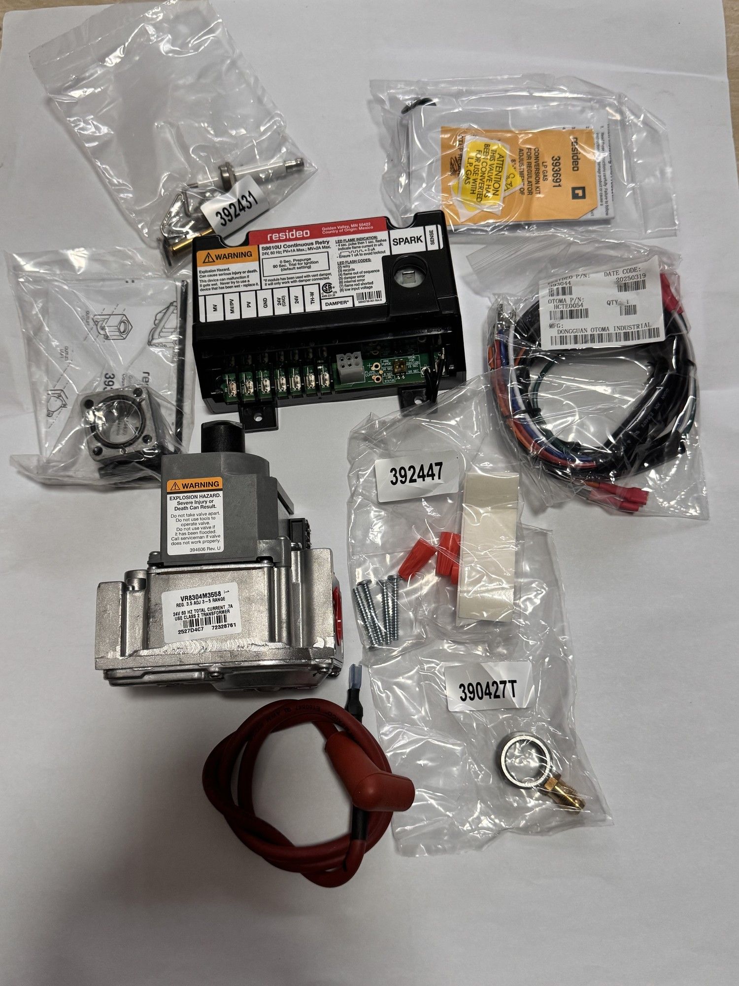 Комплект модернизации системы розжига Honeywell Y8610U6006 для перевода на прерывистый пилот