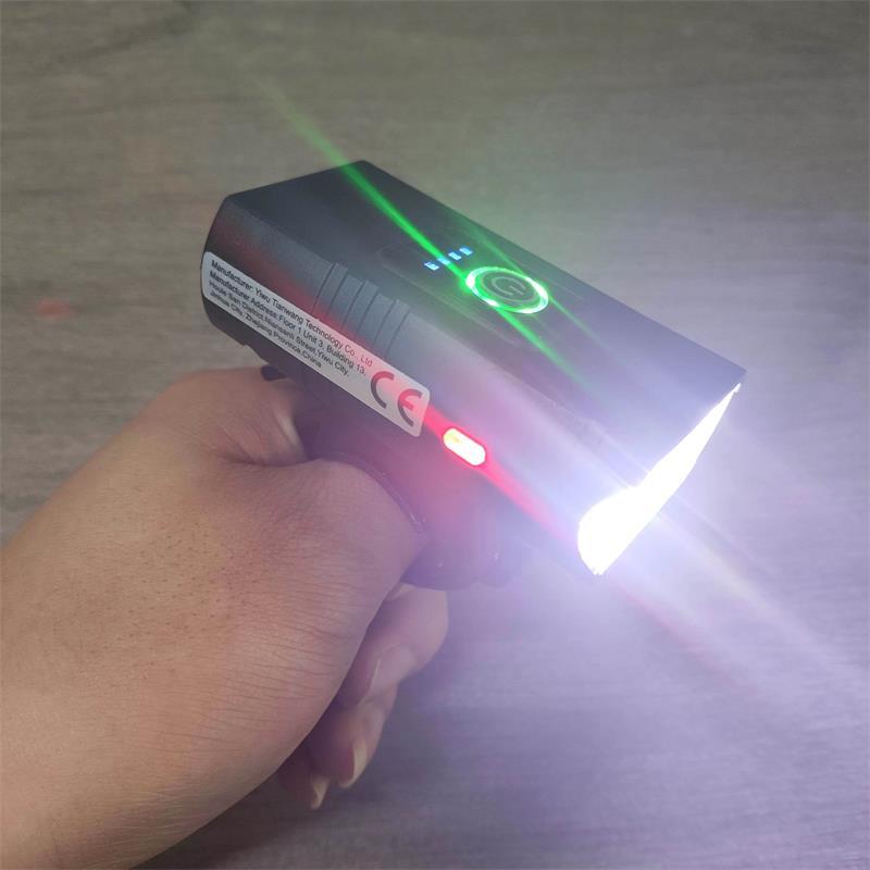 Велосипедный фонарик с USB-зарядкой и индикатором уровня заряда, яркий портативный ручной свет для поездок, работы и чтения, 1 шт.
