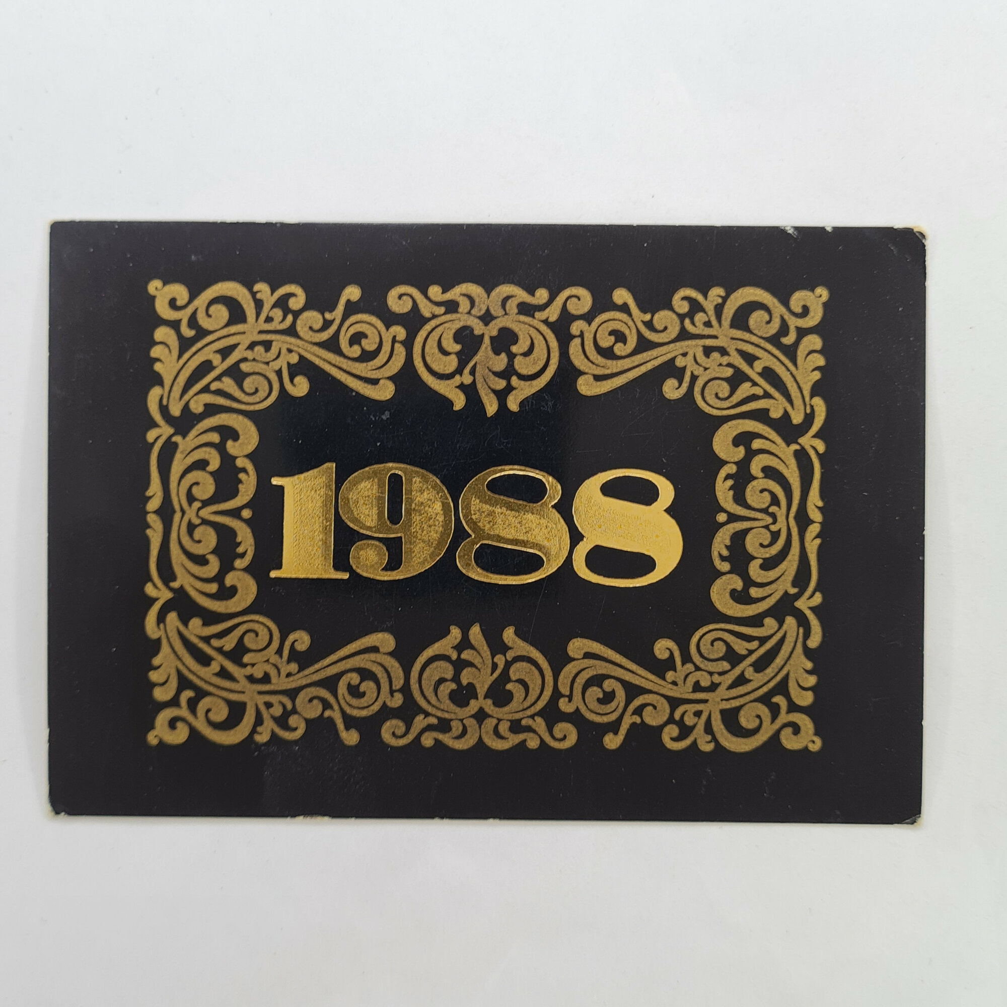 Карманный календарик 1988. Календарь с изображением и описанием. Календарь винтажный
