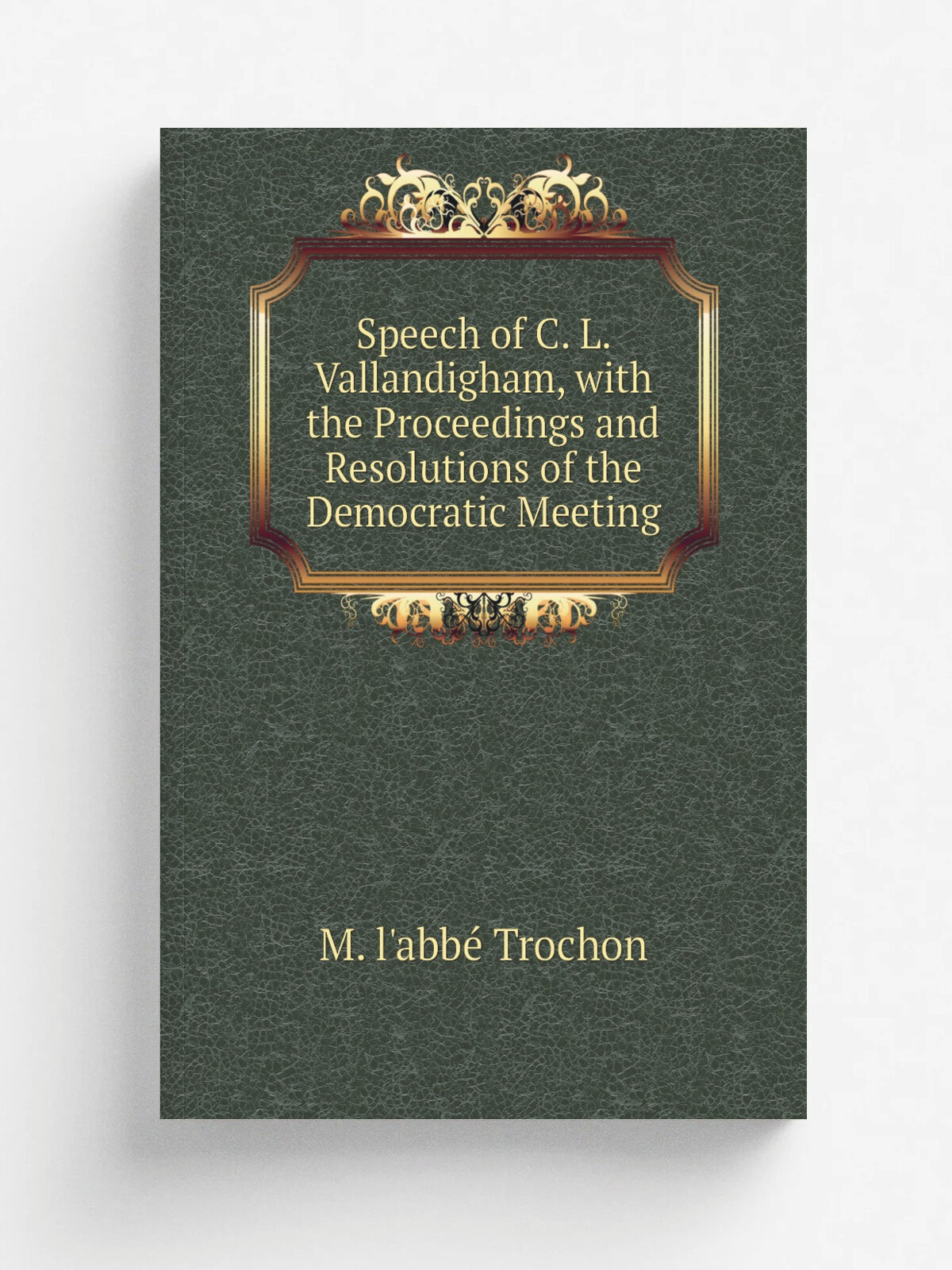 Speech of C. L. Vallandigham, with the Proceedings and Resolutions of the Democratic Meeting | M. l'abb. Trochon | Репринт