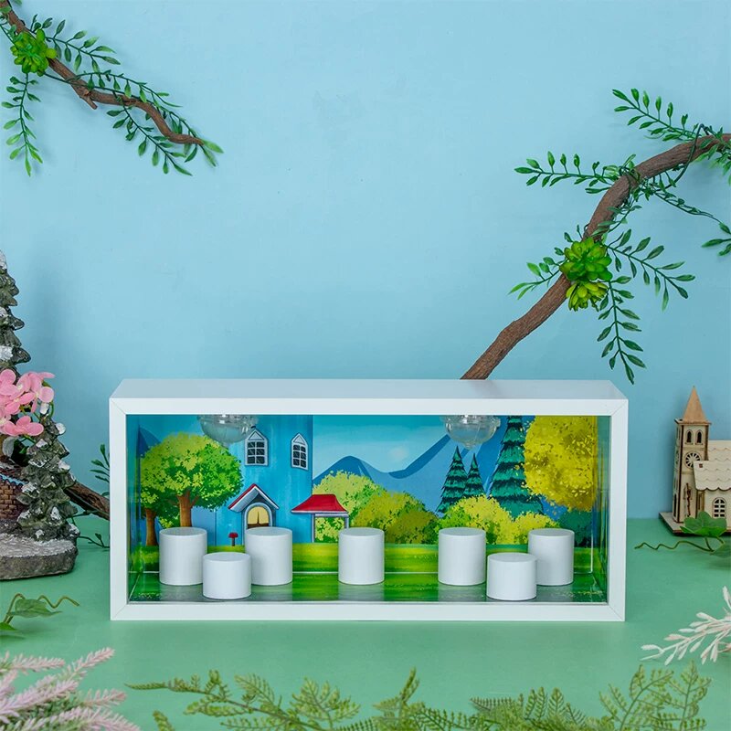 POPMART Moomin Valley Life Series Фигурка Слепая коробка Сцена Дисплей Милые мультяшные периферийные устройства Модель