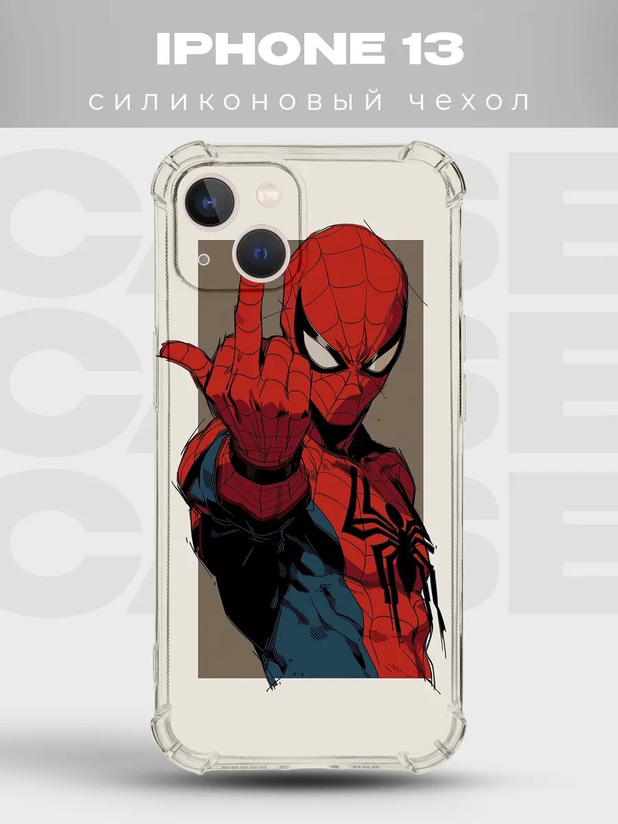 Чехол на iPhone 13 Человек-паук spider man человек паук