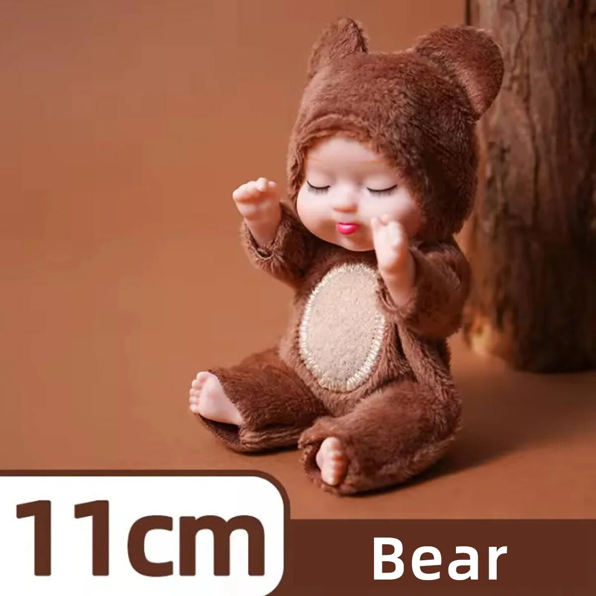 Натуралистичная кукла-реборн 1/6 Коричневый, 1PC Bear