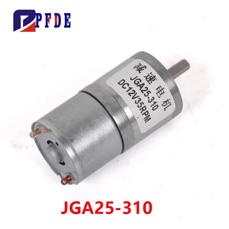 Реверсивный мотор-редуктор PFDE JGA25-310 6В 12В 6V 400rpm
