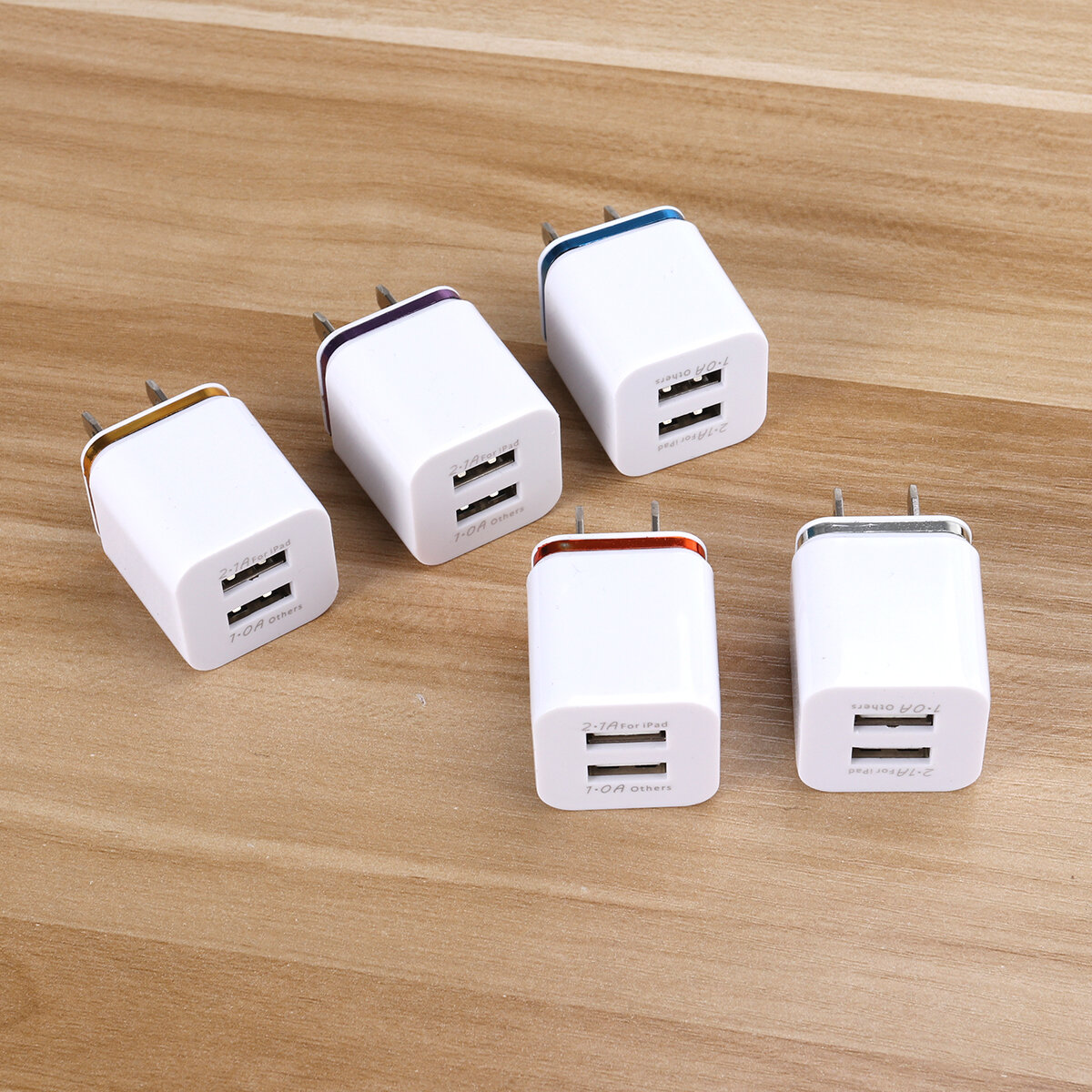 Зарядное Устройство Dual USB 2 1A Для Телефона С Защитой От Перегрева И Перезарядки Размер 5 30X3 00X2 50CM