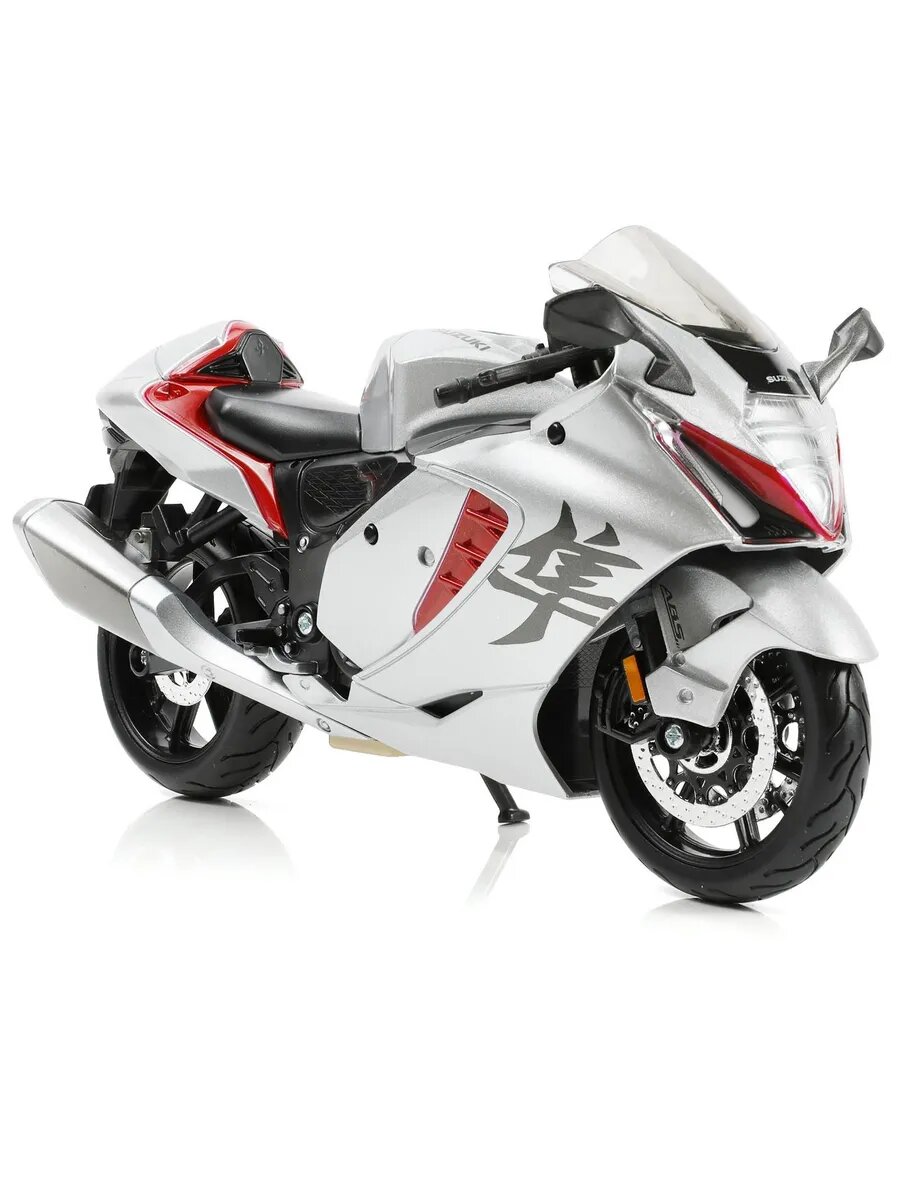Мини-модель мотоцикла Goldwing 1:12 - Сплав, серый, для