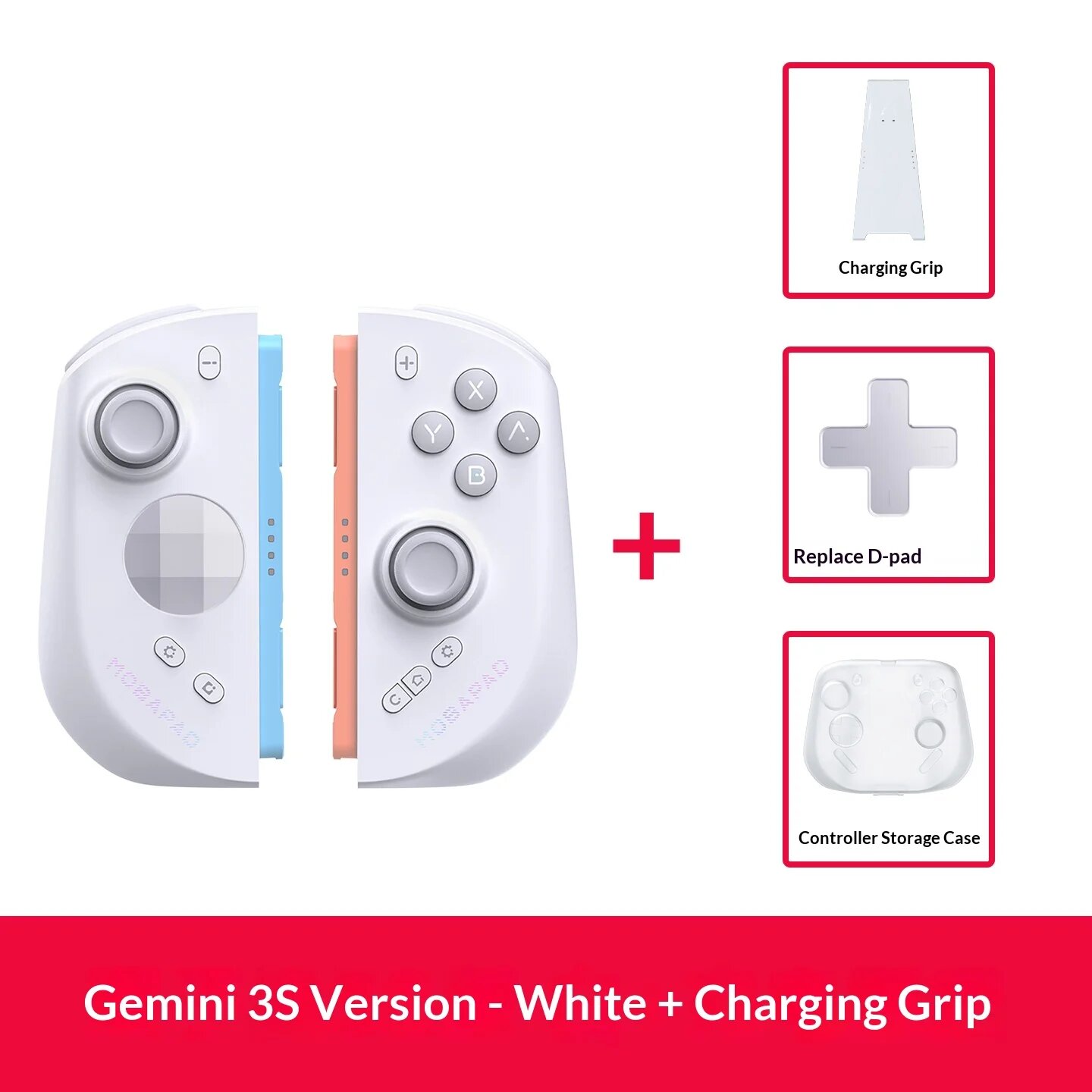 Геймпады GigaRush MOBAPAD M12HD для Nintendo Switch Белый, M12 S White-Hand