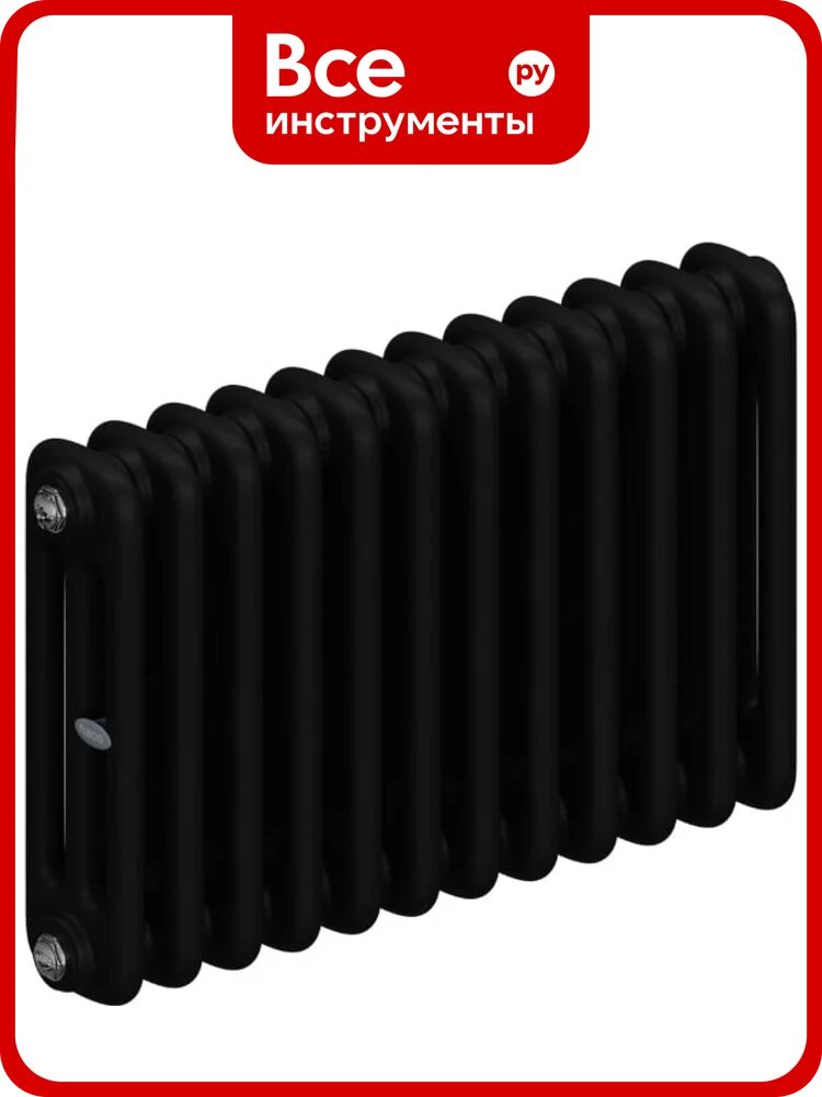 Радиатор трубчатый RIFAR TUBOG 3037 Антрацит 14 секций, бок. TUB 3037-14-AN