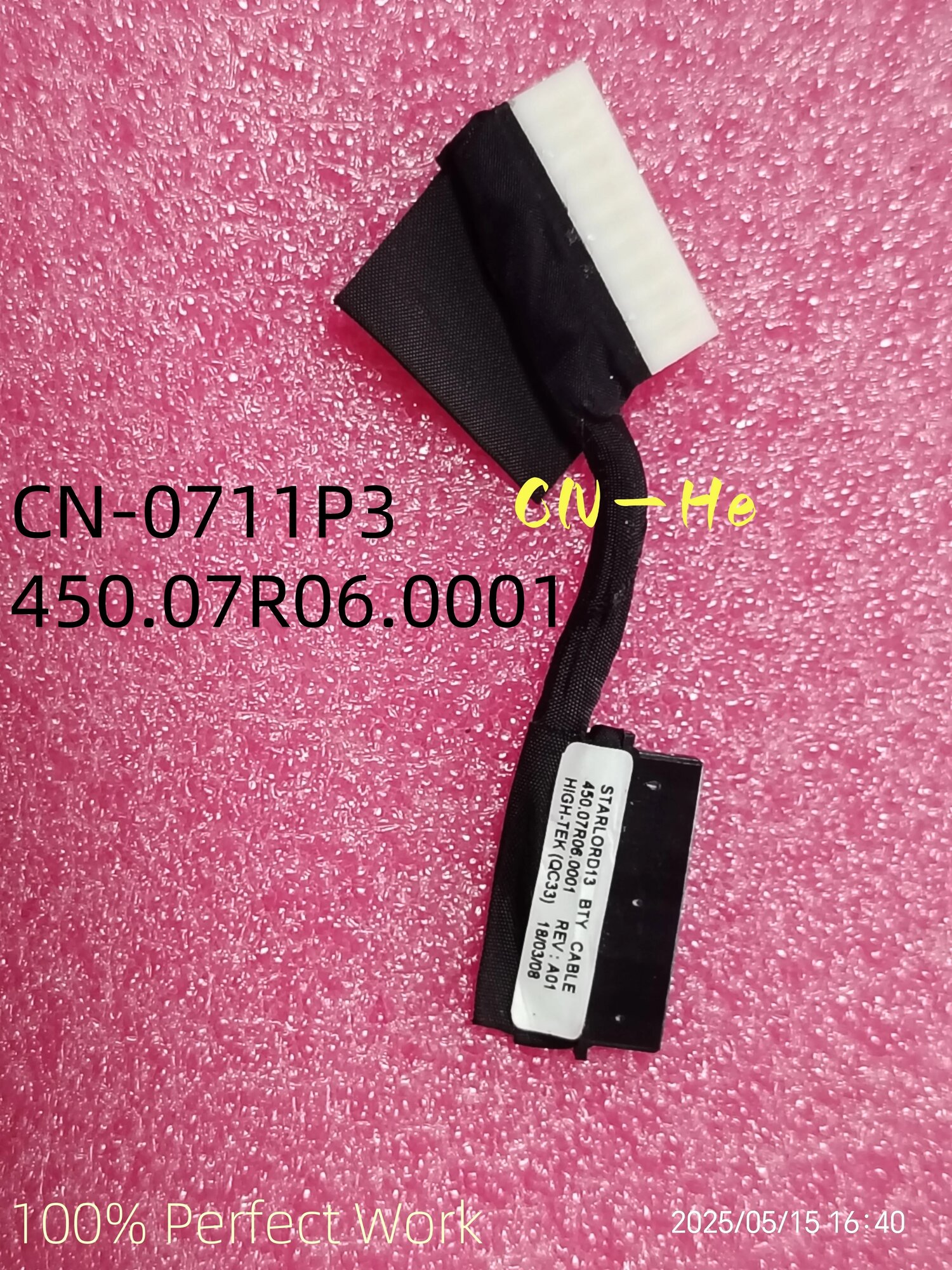 Кабель аккумулятора PERHENSIN для Dell Inspiron 15 5558 5568 5578 5579 7368 7569 7579 7779 7580 13 3390 5368 Latitude 3390
