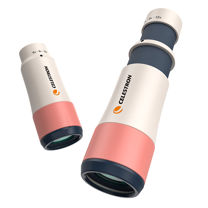 Celestron Kids 6-12x25 Zoom HD Портативный монокулярный телескоп для детей розовый подарок на день рождения