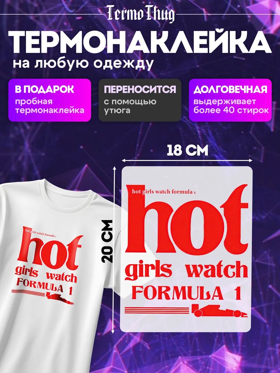 Термонаклейка на одежду Формула 1 Шарль Леклер термотрансфер