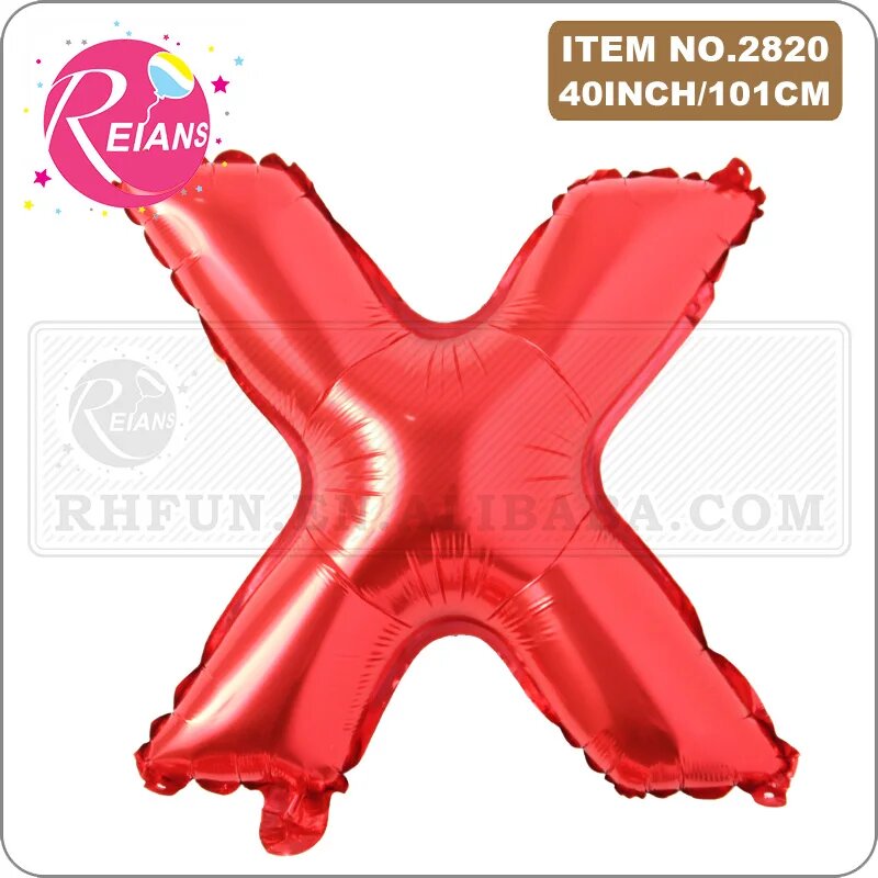 Большой красный шарик-буква X 40 дюймов (2820)