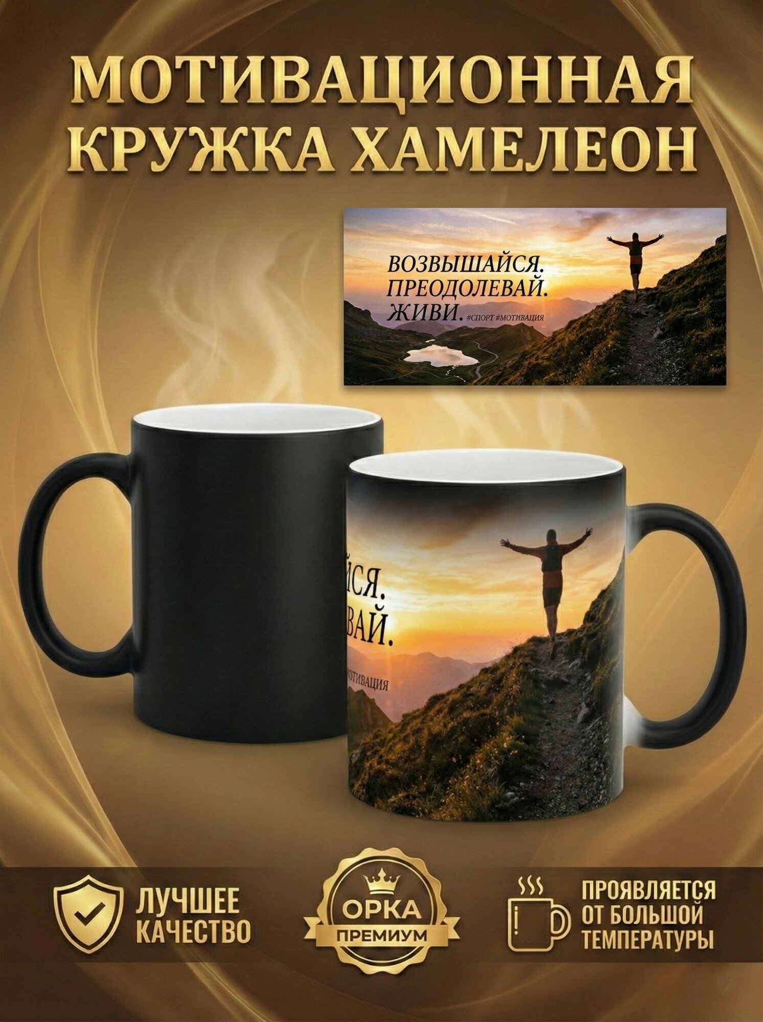 Мотивационная Кружка Хамелеон