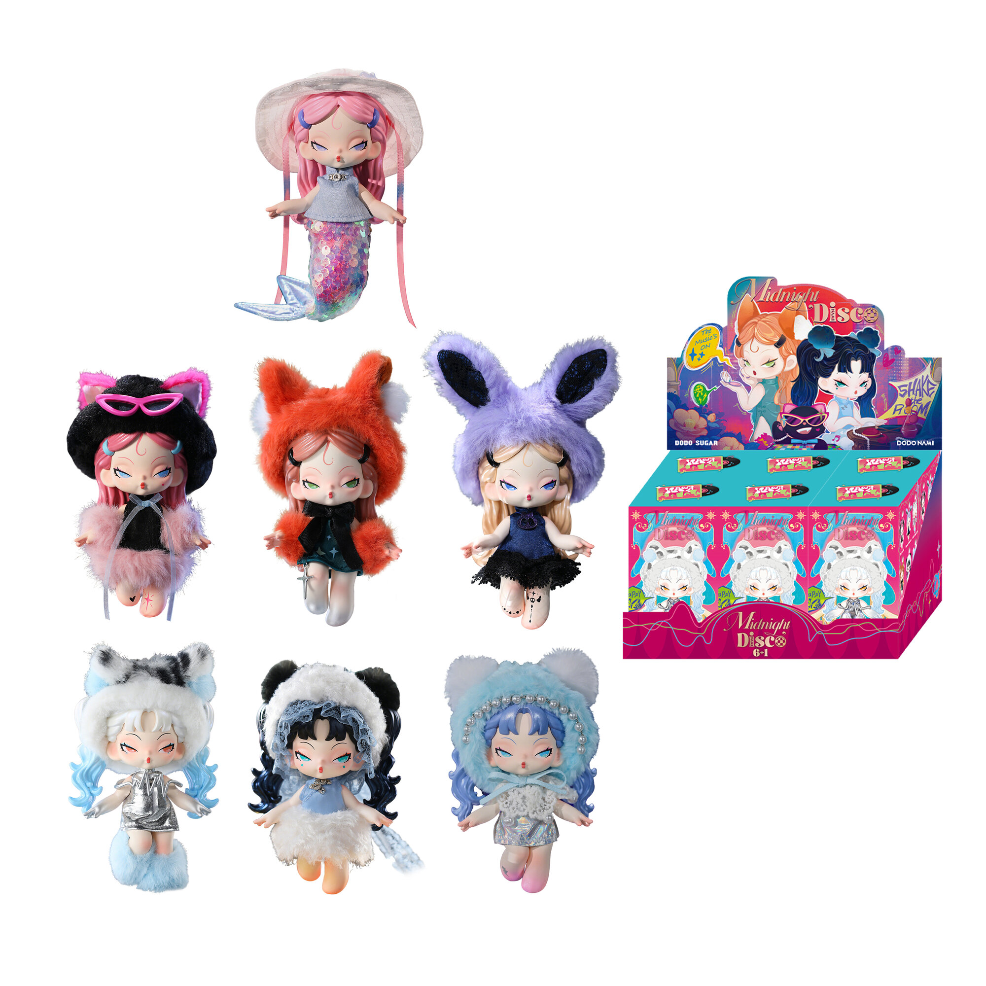 AYOR TOYS X DODO Сахар DODO Nami Полночь DISCO Коллекция Подарки и украшения Игрушка Украшение Слепые коробки