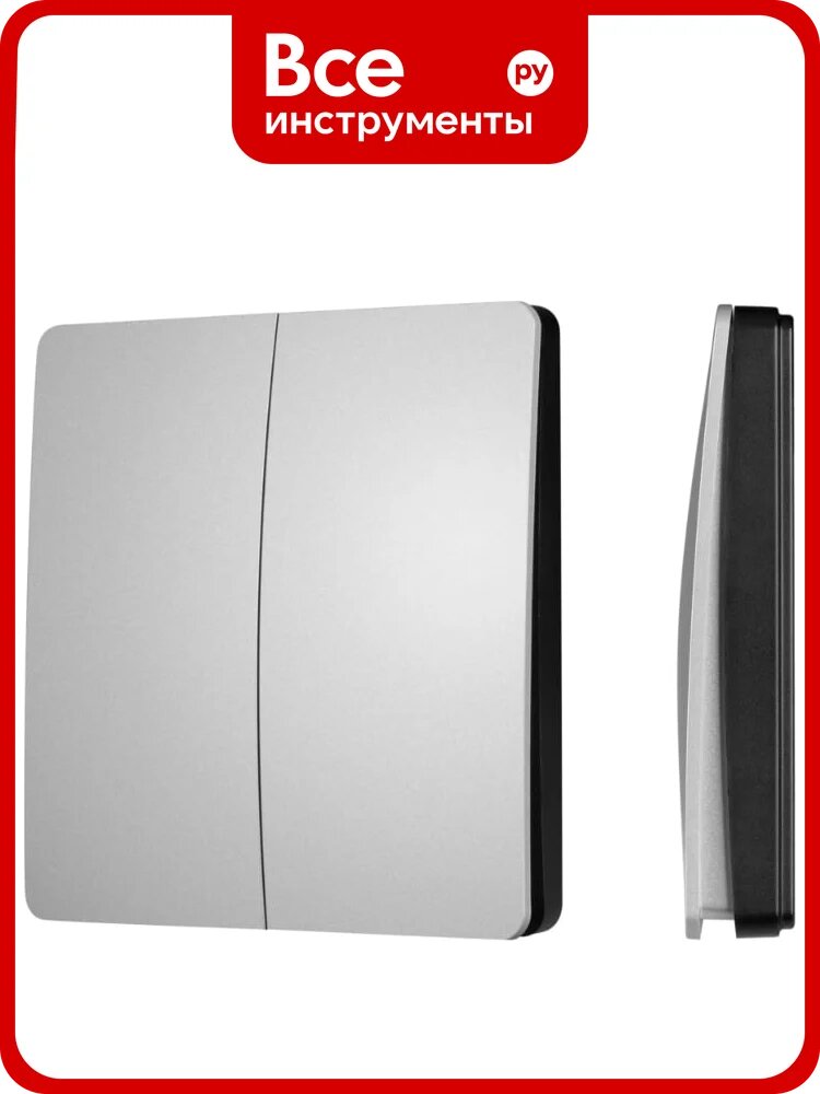 Кнопочная панель INTELLIGENT ARLIGHT KINETIC-801-22-2G-WP-SUF Silver IAR 1шт 051682