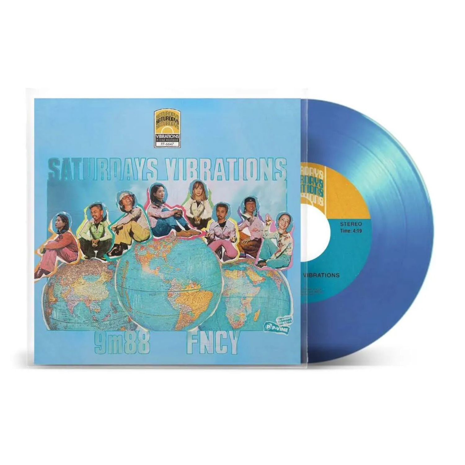 Виниловая пластинка FNCY, 9m88 - Saturdays Vibrations, Vinyl, 7", 45 RPM, Stereo, Blue