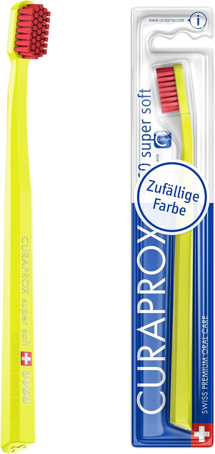 Зубная щетка Curaprox CS 3960 Super Soft для ухода за деснами и зубами взрослых.