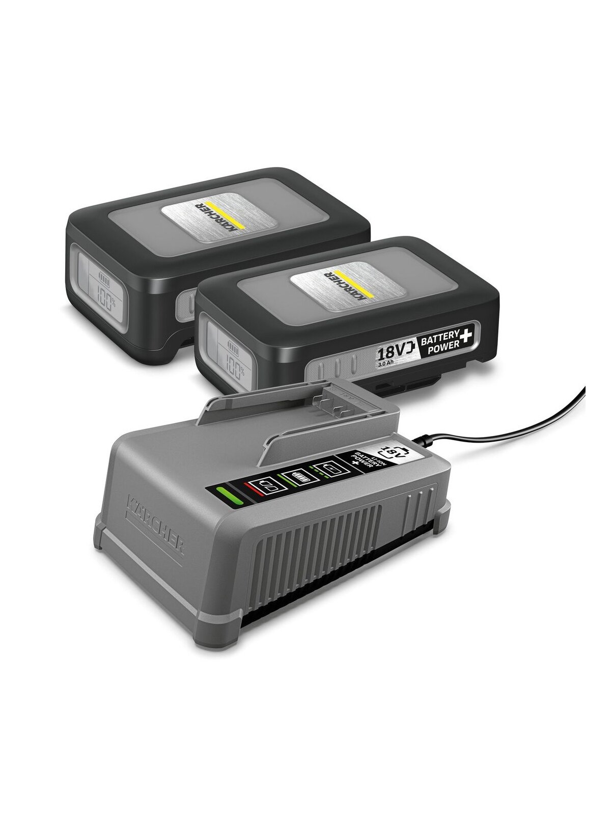 Набор аккумуляторов и зарядного устройства Kärcher Battery Power+ 18/30