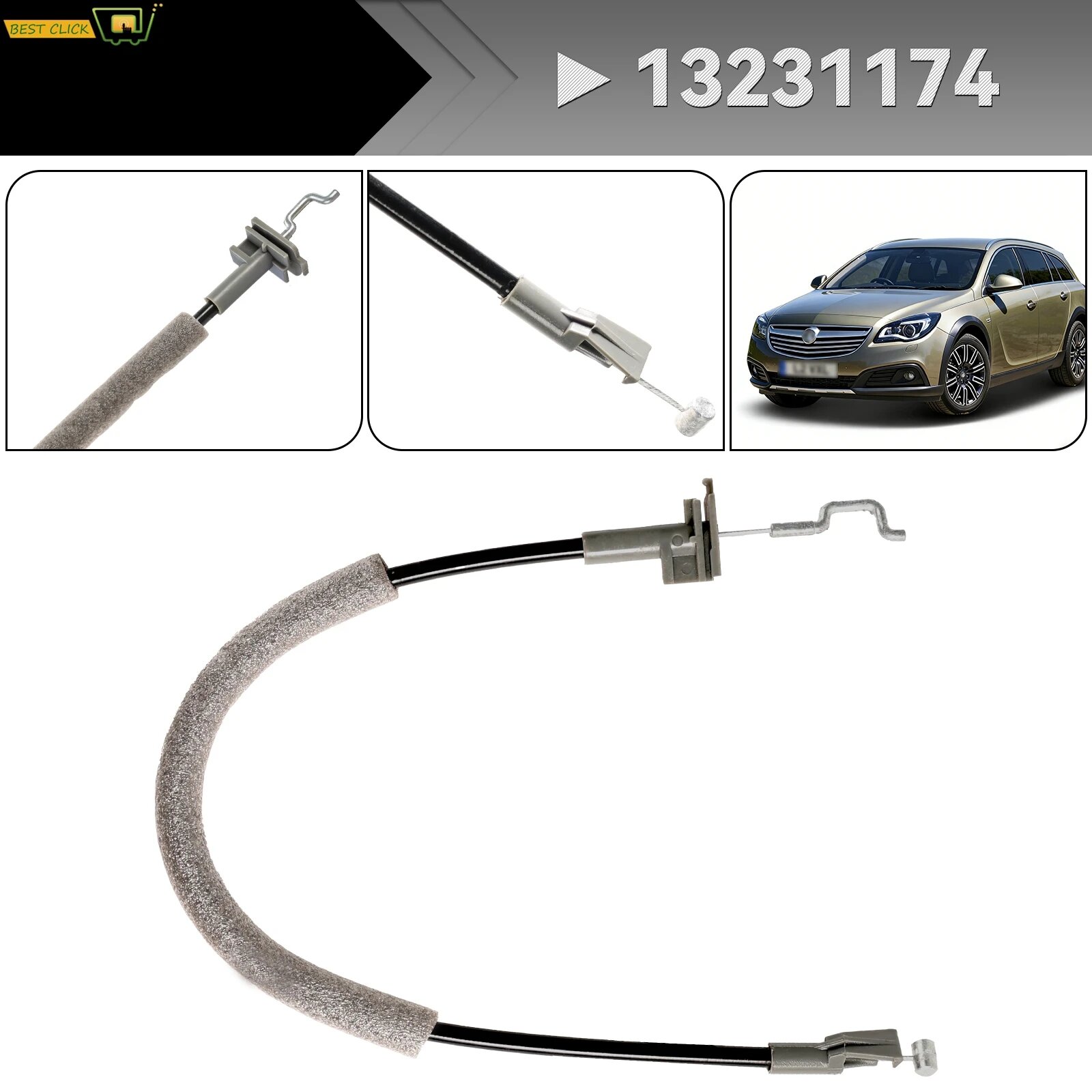 Тросик открывания передней двери для Vauxhall Vectra C Signum 2002-2008, артикул 13231174, запчасть для автомобиля