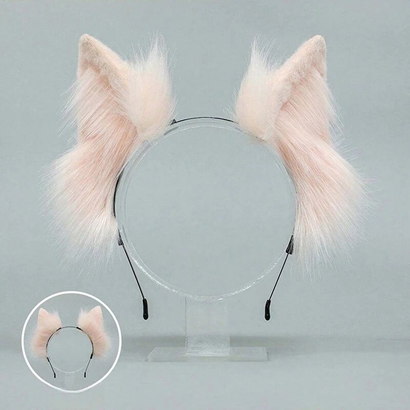 Кавайные лисьи уши, головной убор Jk Convention Розовый, Pink