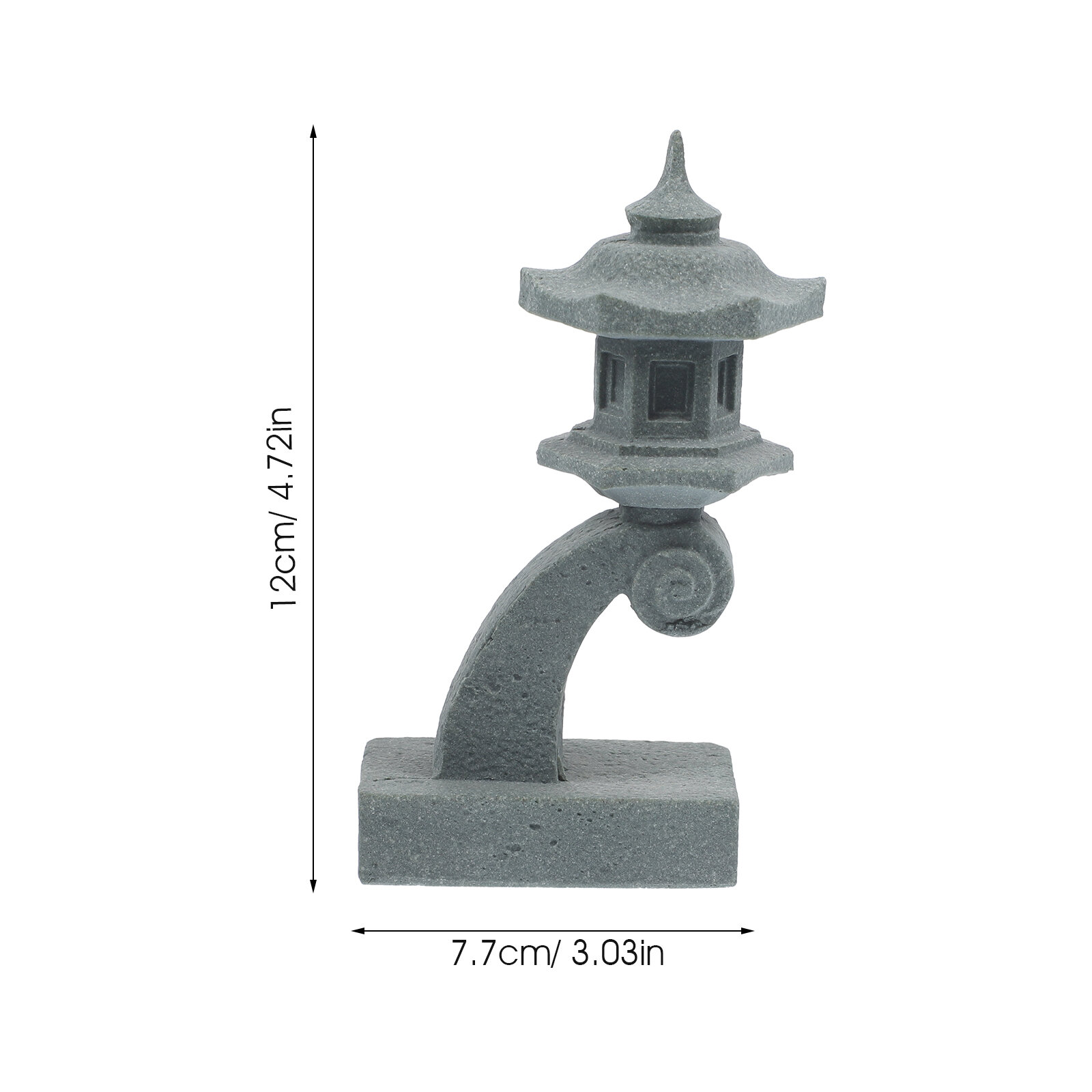 Статуэтка Пагоды Из Песчаника Для Сада И Аквариума 12x7.7 Cm