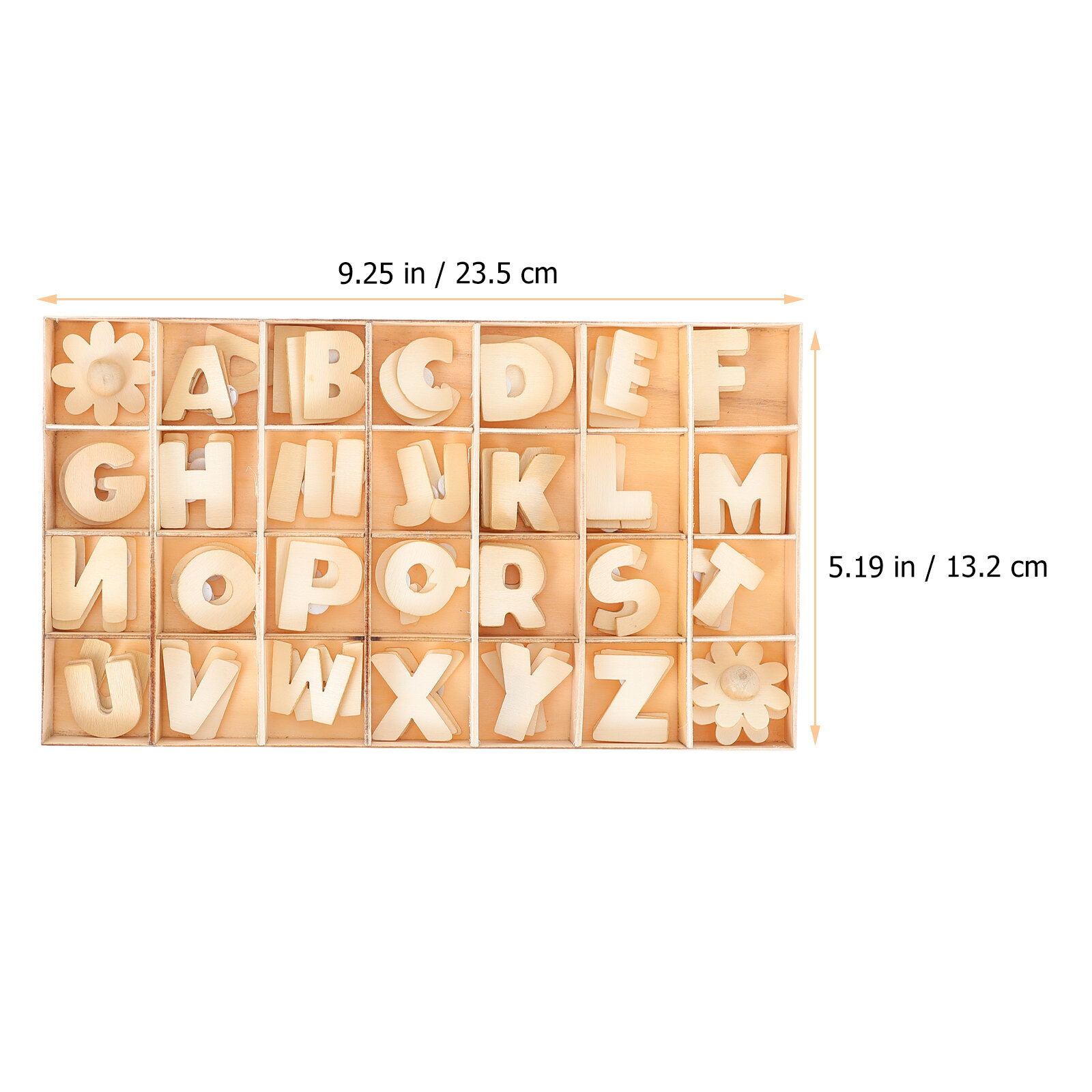 Деревянные Буквы Для Развития Памяти И Координации 1 Набор 2X13.2X23.5CM