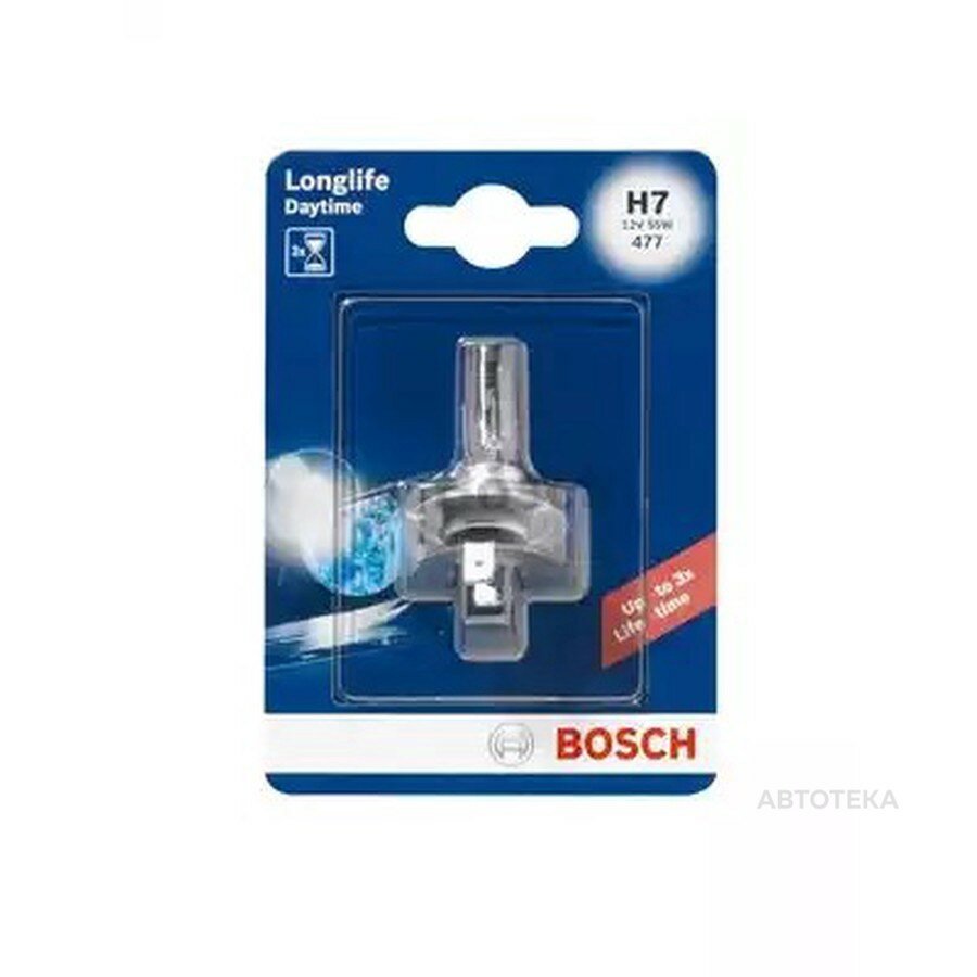 Лампа H7 12V 55W Longlife Daytime (blister 1шт.) BOSCH 1987301057