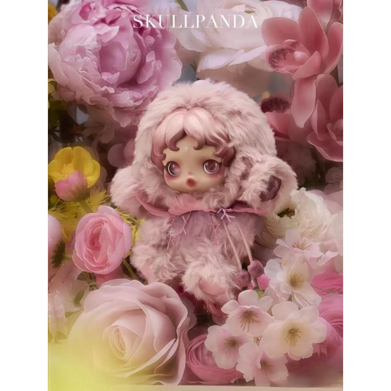Popmart Второе поколение SKULLPANDA Light Weave Garden, плюшевые брелоки, блайн-боксы
