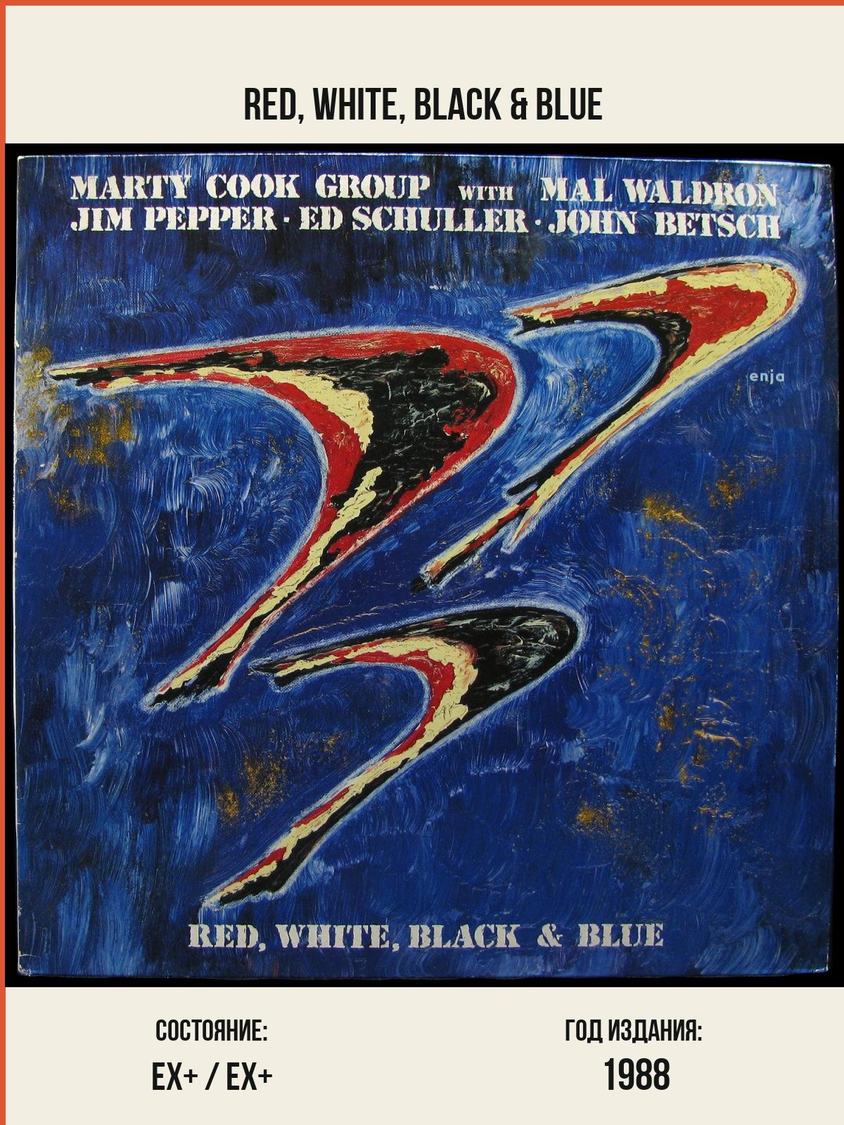 Виниловая пластинка Enja Marty Cook Group / Mal Waldron / Jim Pepper / Ed Schuller / John Betsch – Red, White, Black & Blue