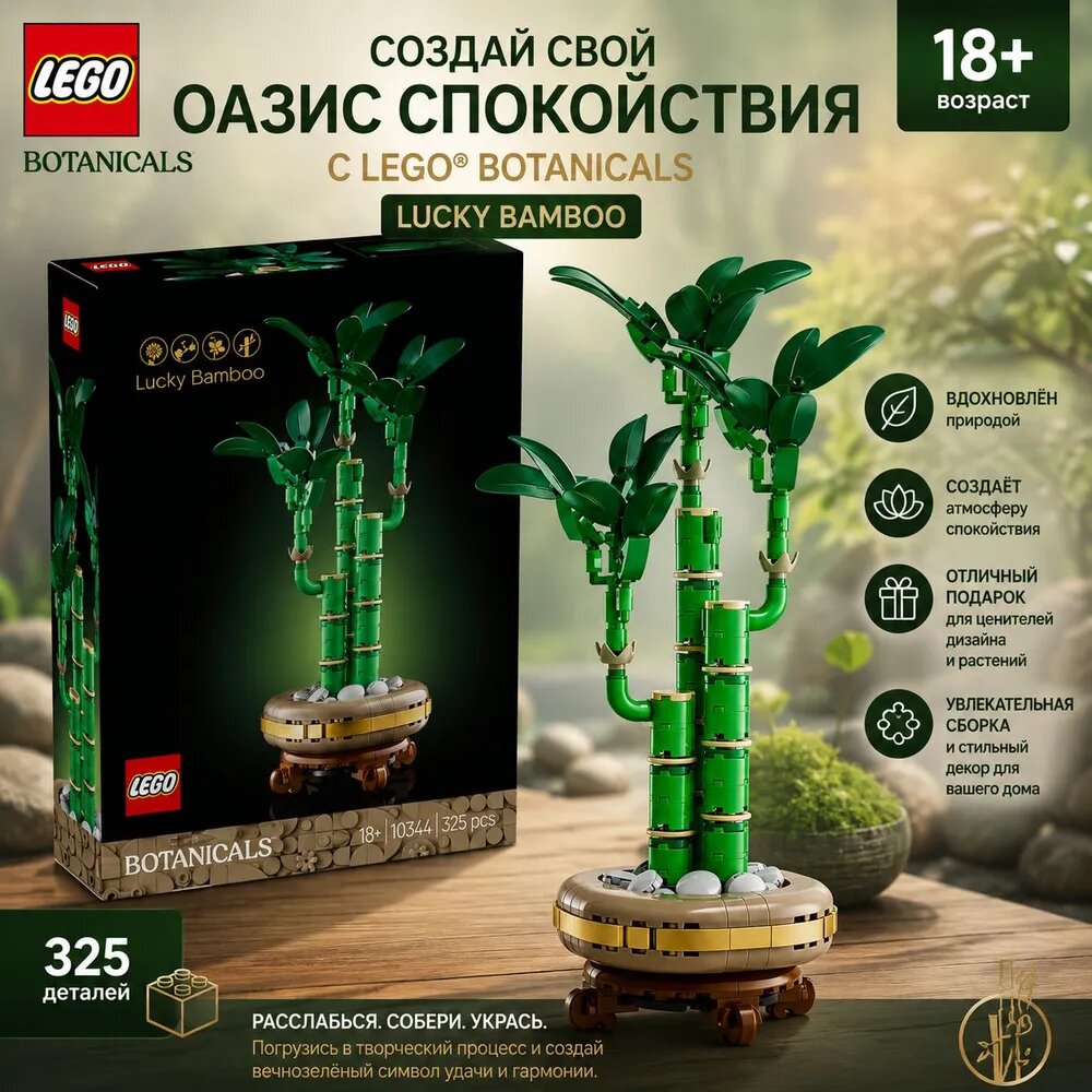 Lego 10344 Ботанический счастливый бамбук