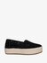 Эспадрильи TOMS Lace-embroidered platform espadrilles, размер 42, черный