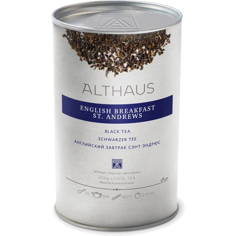 Чай черный листовой Althaus English Breakfast St. Andrews, 250г